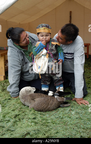 Native Cree people Quebec, Walking Out Ceremony Stock Photo - Alamy