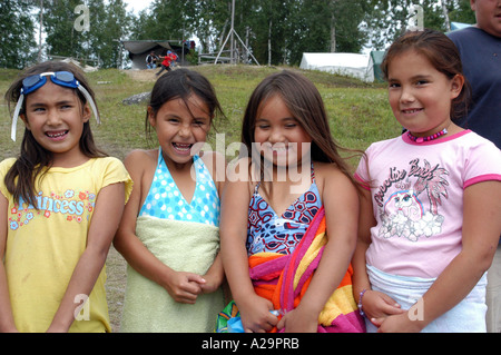 Native cree girls Northern Quebec canada Stock Photo - Alamy