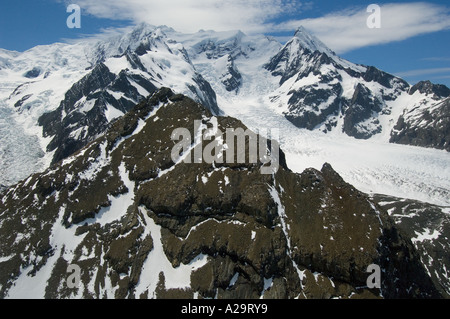 SOUTH GEORGIA ISLAND, aerial of summit of Mt. Paget, ANTARCTIC Stock ...
