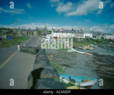 The small fishing village of Craster, with its picturesque harbour, on ...