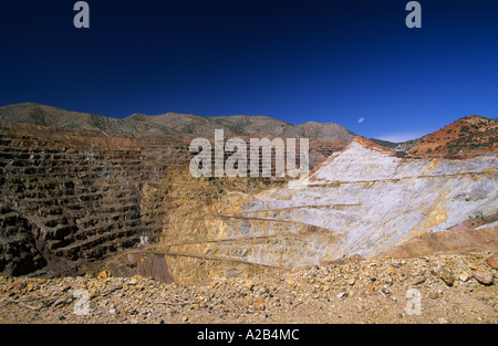 The Lavender open pit copper mine in Bisbee, Arizona, United States of ...