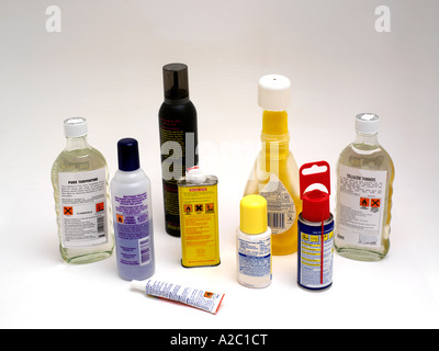 Household Products that can be used as Inhalants Stock Photo - Alamy
