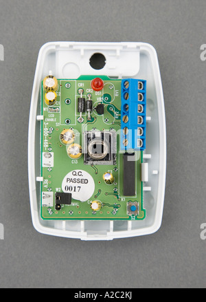 PIR (passive infra red) type intruder detector for burglar alarm Stock ...