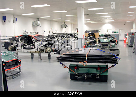 Aston Martin DBR9 007 at the Aston Martin Racing Prodrive factory in ...