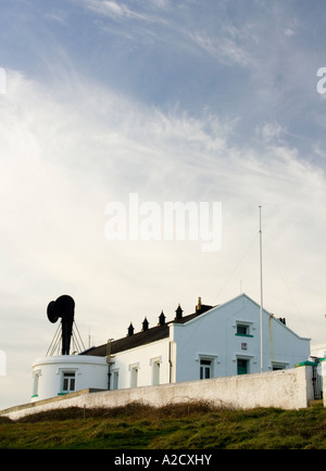 Fog horns Lizard Lighthouse Cornwall Stock Photo - Alamy