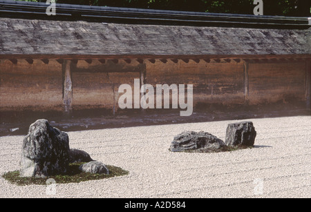 Ancient japanese stone wall made of rocks as background Stock Photo - Alamy