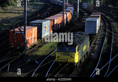 Freightliner freight train, Ipswich, Suffolk, UK Stock Photo - Alamy