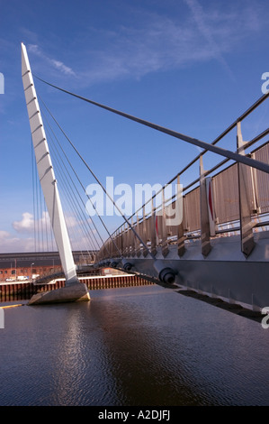 swansea sail bridge cable stayed footbridge connecting town centre ...