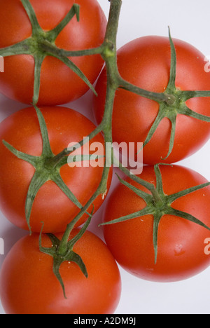 Truss tomatoes from a supermarket Stock Photo - Alamy