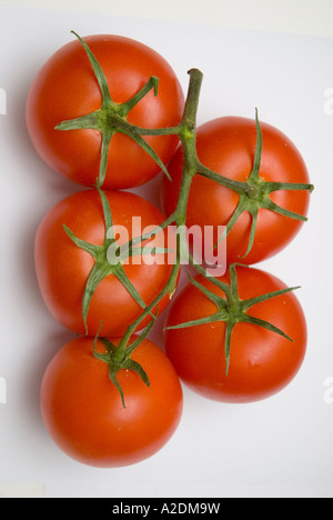 Truss tomatoes from a supermarket Stock Photo - Alamy