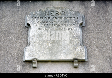 welsh nonconformist chapel in Nebo ceredigion wales UK Stock Photo - Alamy