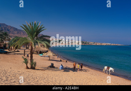 Beach and Gulf of Aqaba, Nuweiba, Sinai, Egypt, North Africa, Africa ...