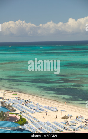 Aerial view of Cable Beach Nassau Bahamas Stock Photo - Alamy