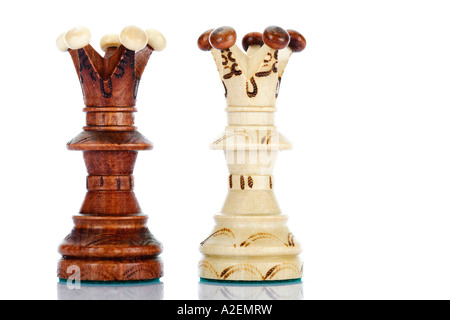 A close up photo of chess pieces on a chess set Stock Photo - Alamy