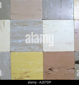 A vertical shot of the tiles on the ground in different positions Stock ...