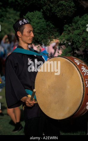 Dancers perform the Awa Odori traditional folk dance of Japan's ...