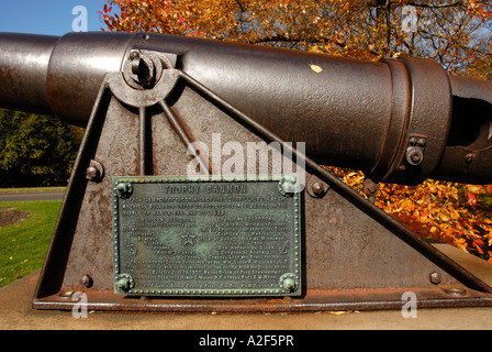 Trophy cannon from sunken Spanish Cruiser Castilla Stock Photo - Alamy