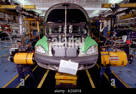 Mexico, Toluca, North America. Assembly line for PT Cruiser at Daimler ...