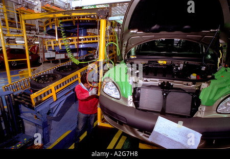 Mexico, Toluca, North America. Assembly line for PT Cruiser at Daimler ...