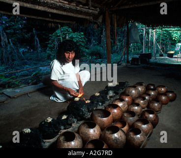 North America, Mexico, Chiapas, Naha, Selva Lacandona. Lacandon Maya ...