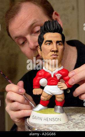 Richard Hughes of The World of Groggs Pontypridd putting the finishing ...