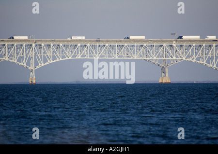 MARYLAND. USA. Highway 301 bridges across Chesapeake Bay Stock Photo ...