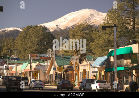 USA, New Mexico, Ruidoso: View of Downtown along Rt.48 Stock Photo - Alamy