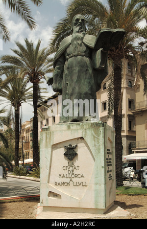 Memorial Ramon Llull, Palma, Mallorca, Spain Stock Photo - Alamy