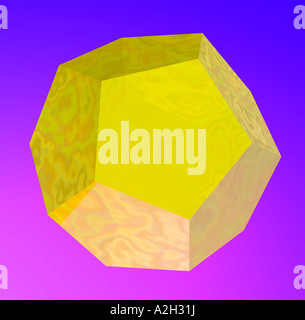 computer generated transparent dodecahedron Stock Photo - Alamy