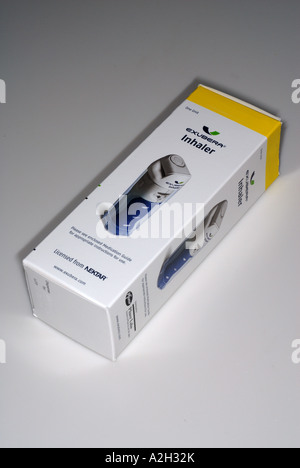 Exubera diabetes delivery device for inhaled insulin Stock Photo - Alamy