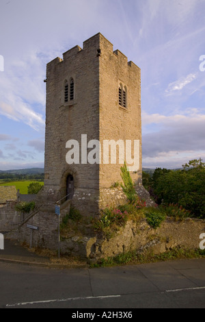 The church tower Henllan Dendighshire Nort Wales built separate from ...