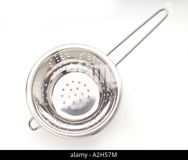 collander sieve kitchen utensil Stock Photo - Alamy