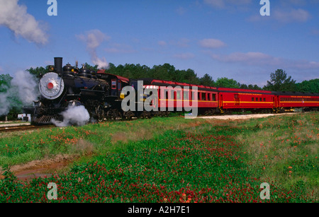 Steam Locomotive, Texas State Railroad, 1881, Rusk Texas Stock Photo ...