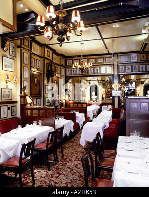 The interior of Rules restaurant in Covent Garden, London Stock Photo ...