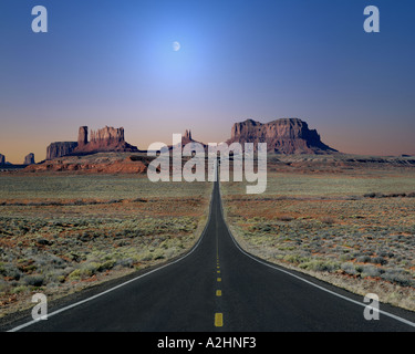 USA - ARIZONA: Highway 163 crossing Monument Valley Stock Photo - Alamy