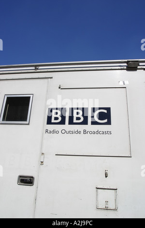 BBC outside radio broadcast van parked at King's college, university of ...