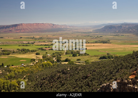 Paradox valley and the town of Paradox, Colorado Stock Photo - Alamy