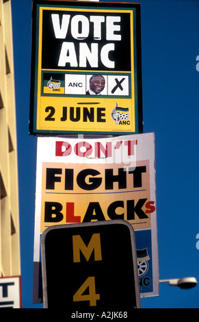 ANC Election Poster African National Congress Table Mountain Cape Stock ...