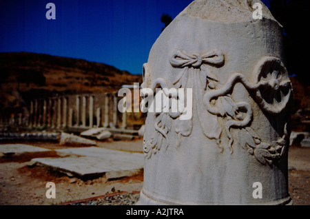 Turkey, Northern Aegean Coast, Pergamun, The Acropolis. Doric style ...