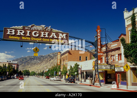 Main Street, Brigham City, Utah Stock Photo - Alamy
