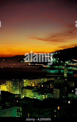 Voltri at sunset Ligury Italy Stock Photo - Alamy