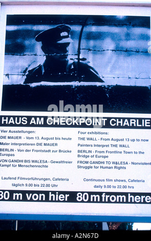 CHECKPOINT CHARLIE MUSEUM - View of former Berlin Wall watchtower that ...