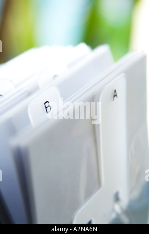 Close-up of index card Stock Photo - Alamy