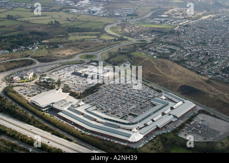 Aerial McArthur Glen Retail Area Sarn Bridgend South Wales Stock Photo ...