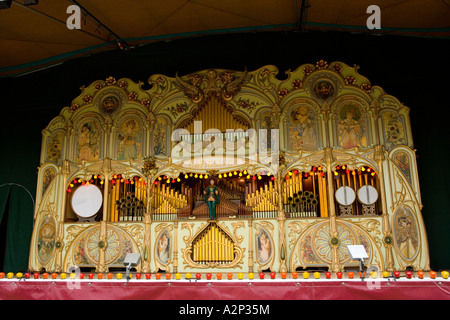 Victorian fairground organ at a steam fair in England Stock Photo ...