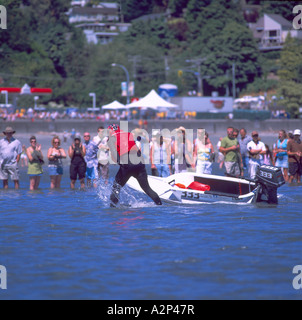 Bathtub Racer at Finish Line at International World Championship ...