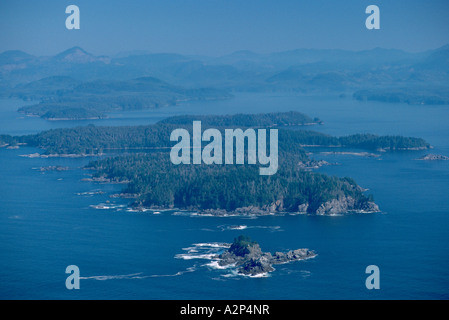 Aerial View Broken Group Islands West Coast Vancouver Island Bri Stock ...