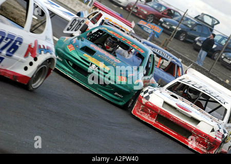 Stock Car racing, Nutts Corner raceway, Northern Ireland Stock Photo ...