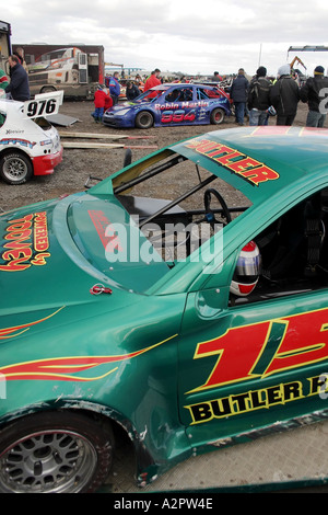 Stock Car racing, Nutts Corner raceway, Northern Ireland Stock Photo ...