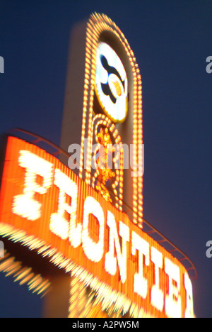 Frontier Sign in Las Vegas Nevada USA Stock Photo - Alamy